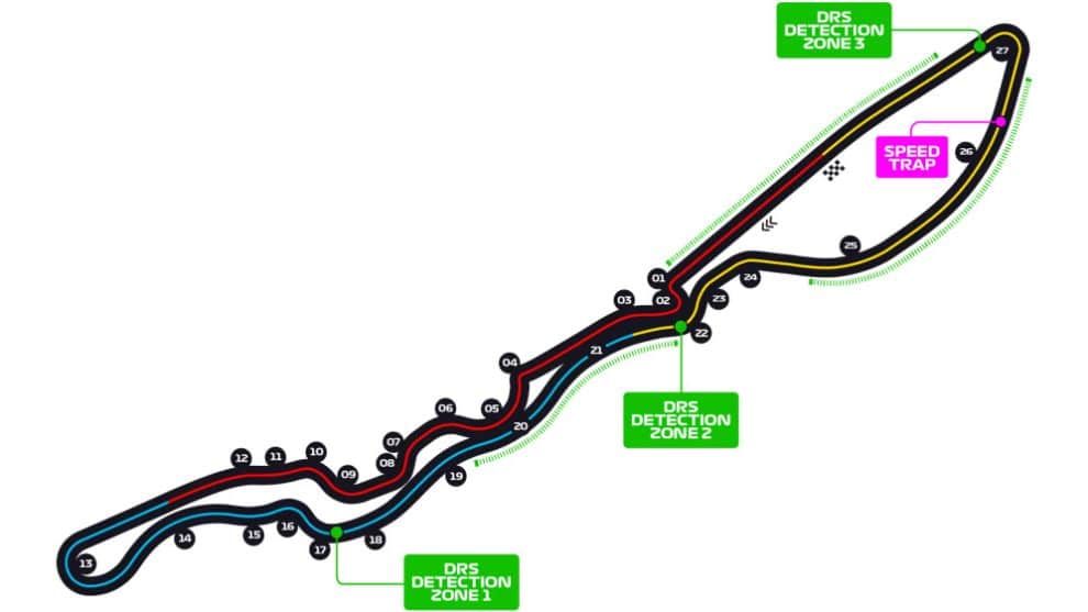 Jeddah Corniche Circuit: Saudi F1 Track Layout, Turns and DRS Zones ...